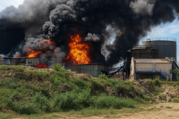 Factory Fire Erupts in Dehat, Sparks Panic but No Casualties