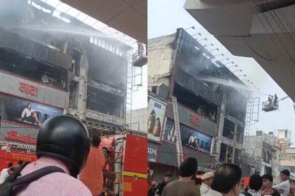 Major Fire Breaks Out at Electronics Showroom in West Delhi: 15 Fire ...